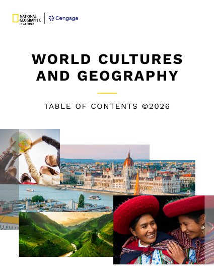 World Cultures and Geography TOC c2026