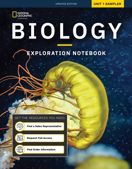 Biology Exploration Notebook Unit 1 Sampler