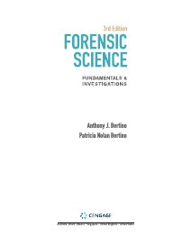 Forensic Science Fundamentals and Investigations 3rd