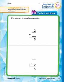 Big Ideas Math: Modeling Real Life, Grade 1