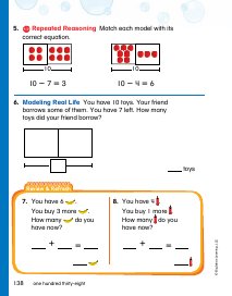 Big Ideas Math: Modeling Real Life, Grade 1