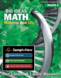 Big Ideas Math: Modeling Real Life, Grade 6