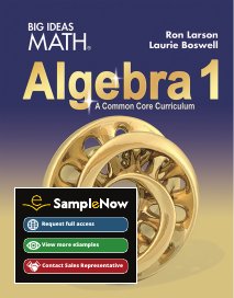 Big Ideas Math Algebra 1: A Common Core Curriculum
