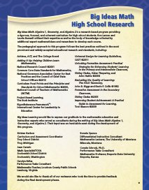 Big Ideas Math Algebra 1: A Common Core Curriculum