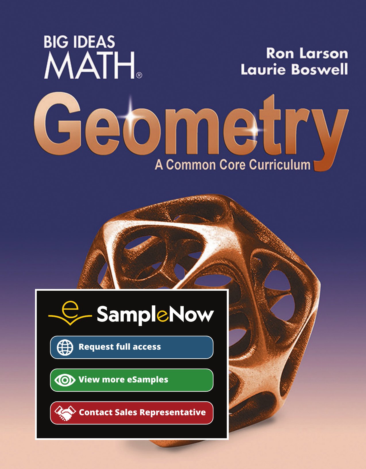 Big Ideas Math Geometry: A Common Core Curriculum