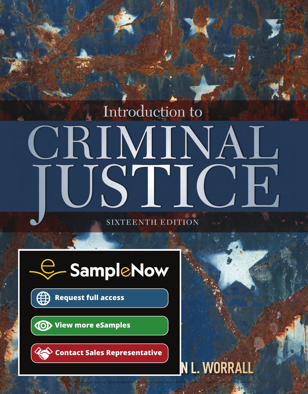 Introduction to Criminal Justice 16th Edition