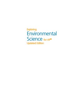Exploring Environmental Science for AP, 1e Updated